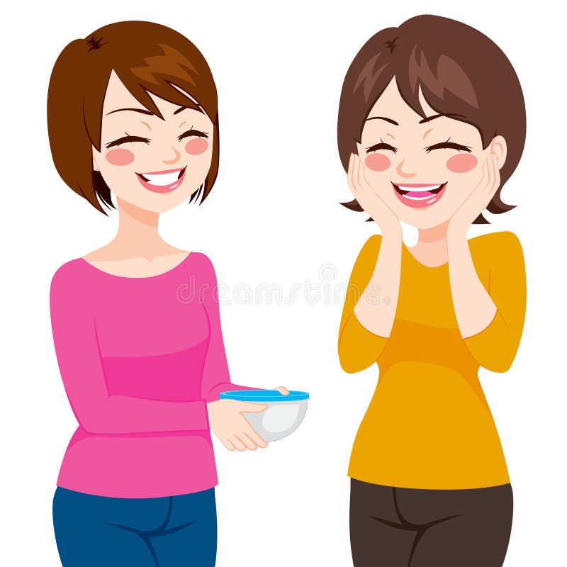 Sharing Food Cartoon Stock Illustrations – 577 Sharing Food Cartoon ...