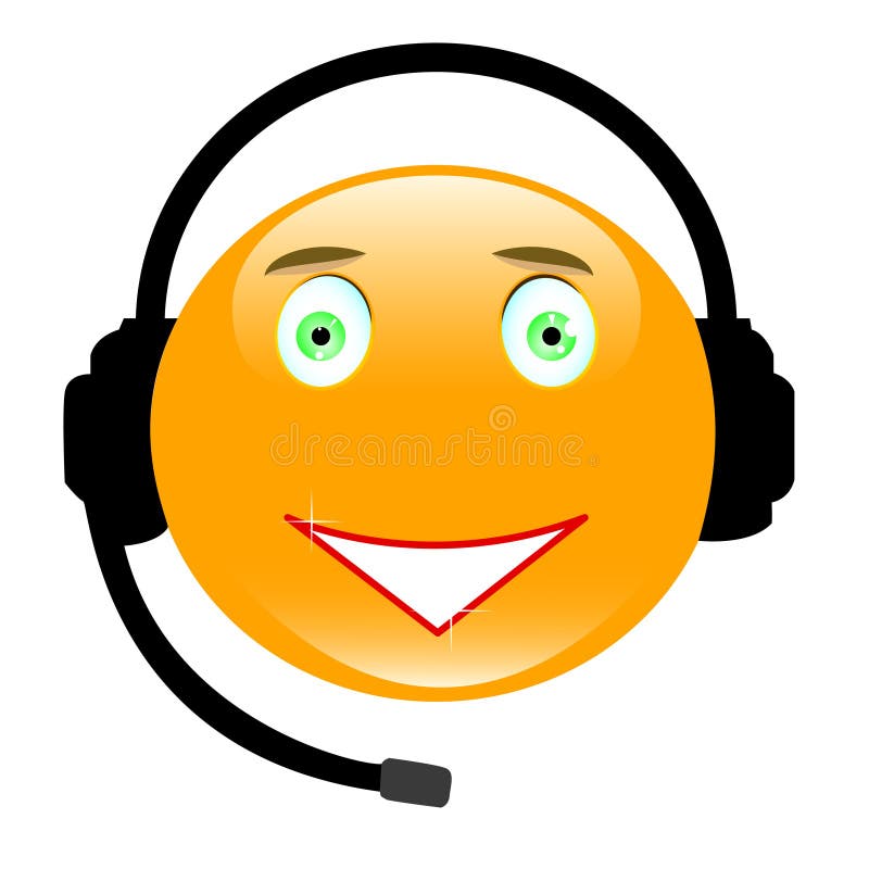3d Smiley helpdesk stock vector. Illustration of desk - 38567104
