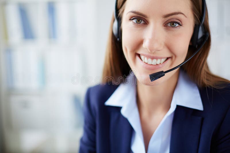Friendly operator stock photo. Image of people, contact - 6006776