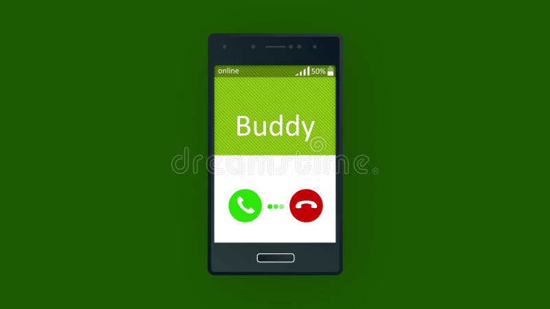 Friendly Phone Calling Illustration Stock Illustration - Illustration ...