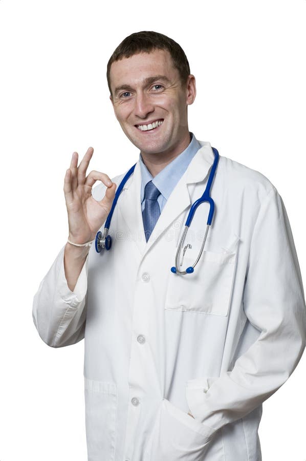 Friendly positive Doctor stock image. Image of prescription - 11729599