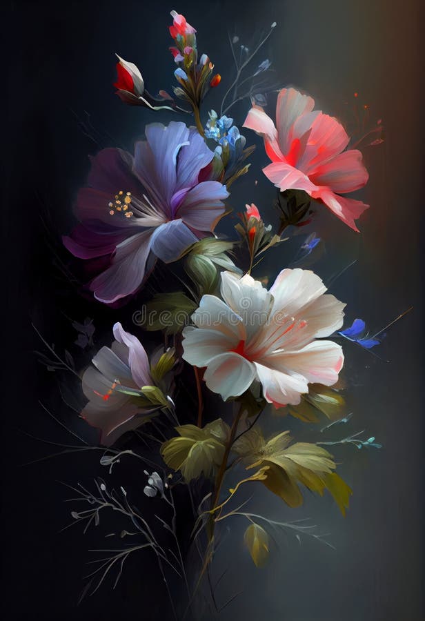 A Friendly Princess and Her Vase of Flowers Stock Illustration ...