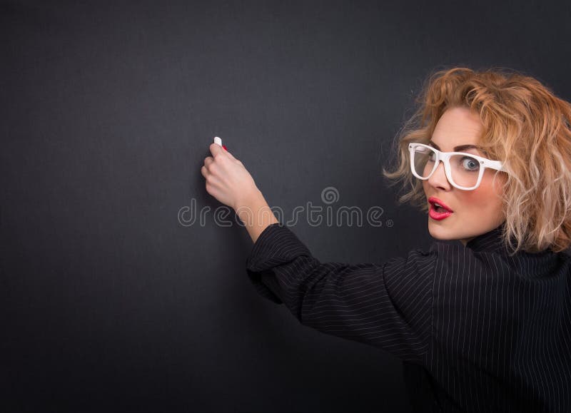 Friendly professor woman stock image. Image of young - 29395903