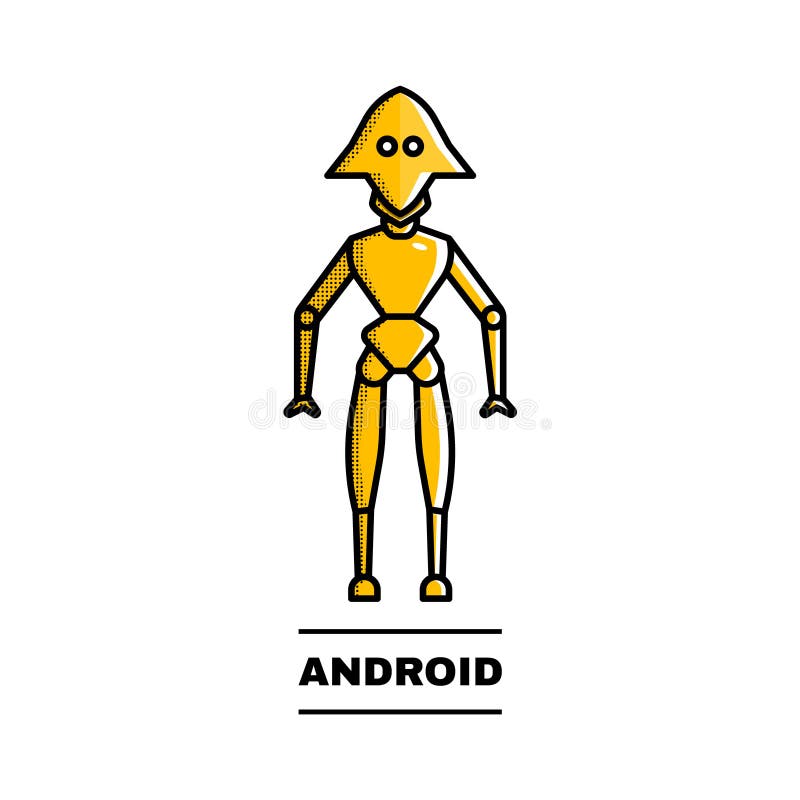 Friendly Robot Android. Concept of Future Artificial Intelligence Stock ...