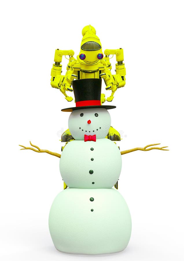 Snowman Robot Stock Illustrations – 254 Snowman Robot Stock ...
