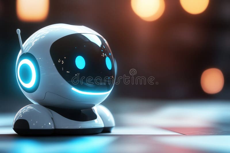 Friendly Robot Interacting in a Modern Environment with Soft Lighting ...