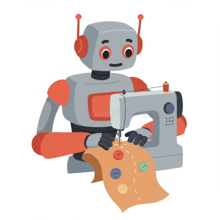 Robot Sewing Stock Illustrations – 213 Robot Sewing Stock Illustrations ...