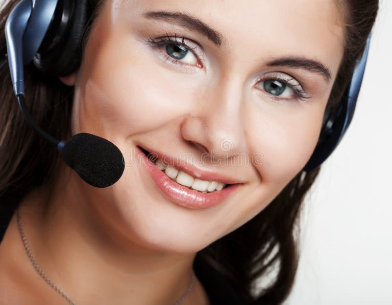 Friendly secretary stock image. Image of female, caucasian - 54276379