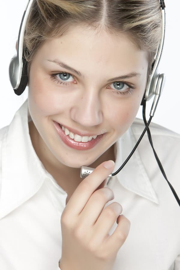 Busy telephone operator stock photo. Image of communication - 4338800