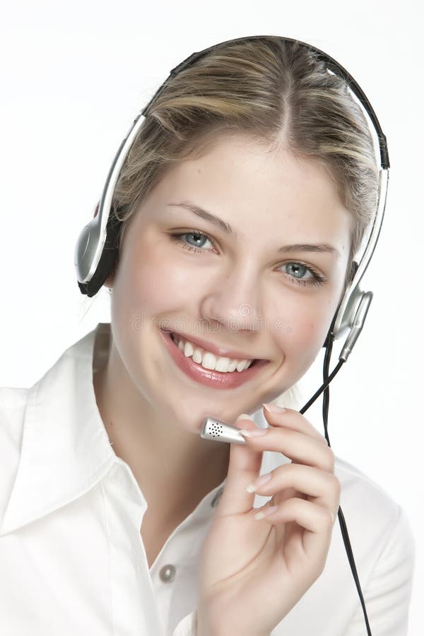 Secretary/telephone Operator Stock Image - Image of contact, kind: 17903897