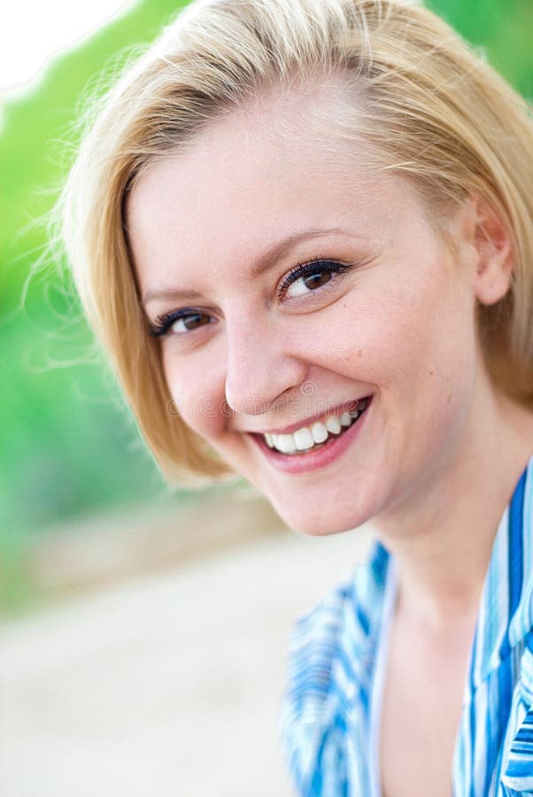 Friendly Smile stock photo. Image of woman, positivity - 33732940