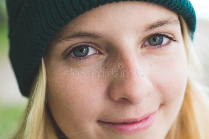 Friendly smile stock photo. Image of smiley, makeup, closed - 47874804