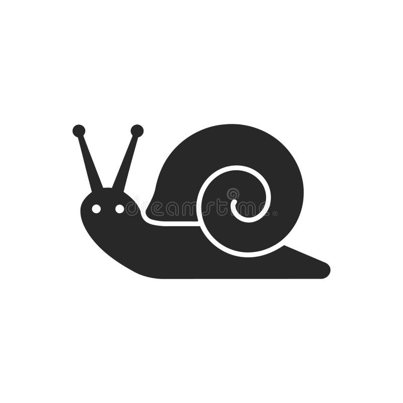 Friendly Snail Icon stock illustration. Illustration of snail - 361759477