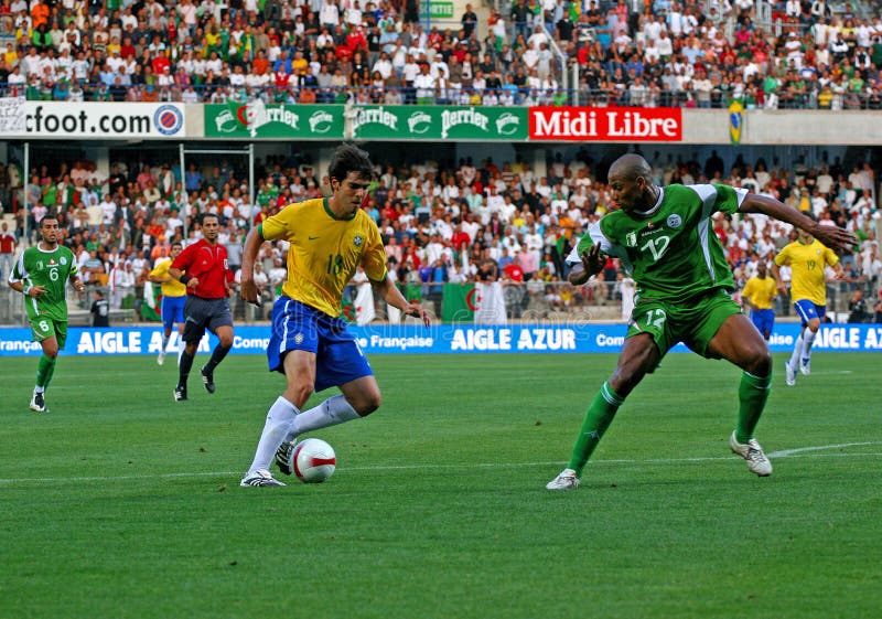 Friendly Soccer Match Brasil Vs Algeria Editorial Stock Image - Image ...