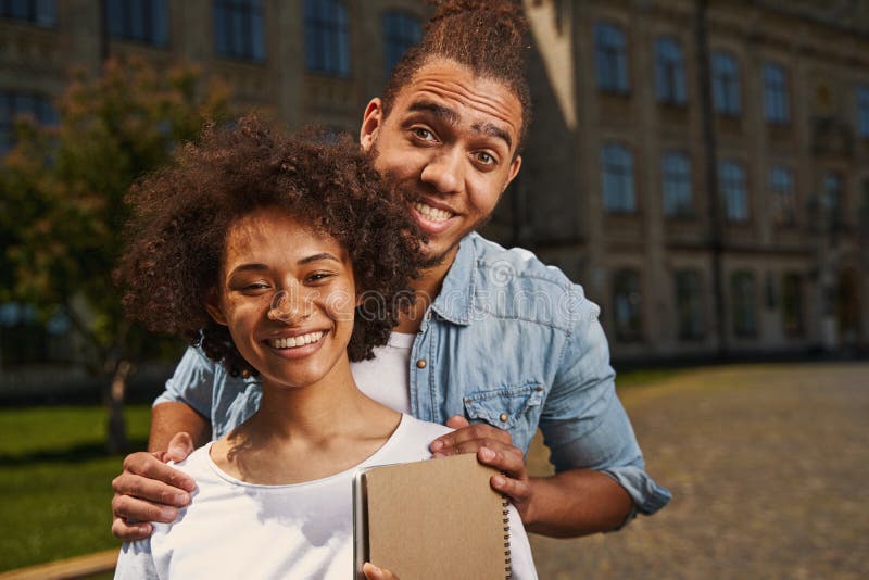Friendly Student Feeling Happy after the End of Lectures Stock Image ...