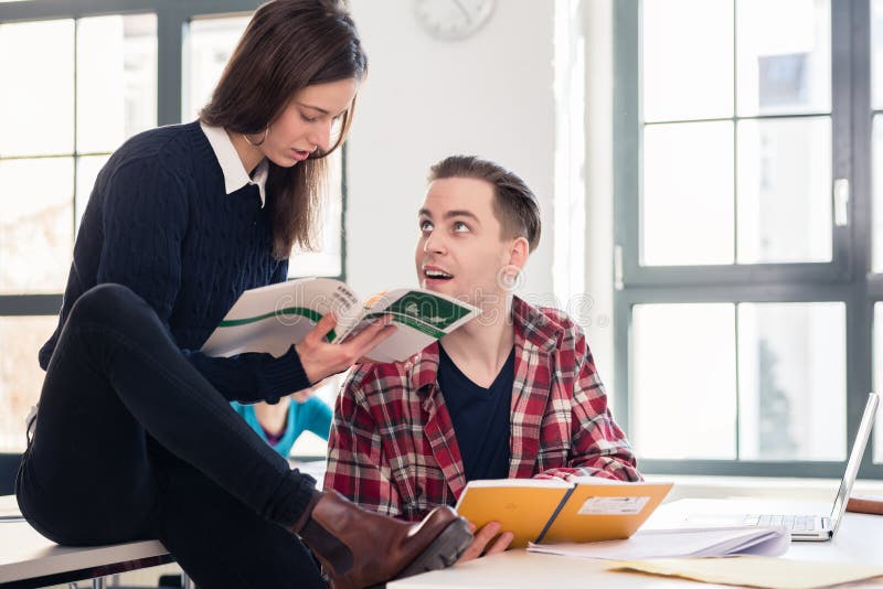 Student Helping His Classmate Stock Photos - Free & Royalty-Free Stock ...