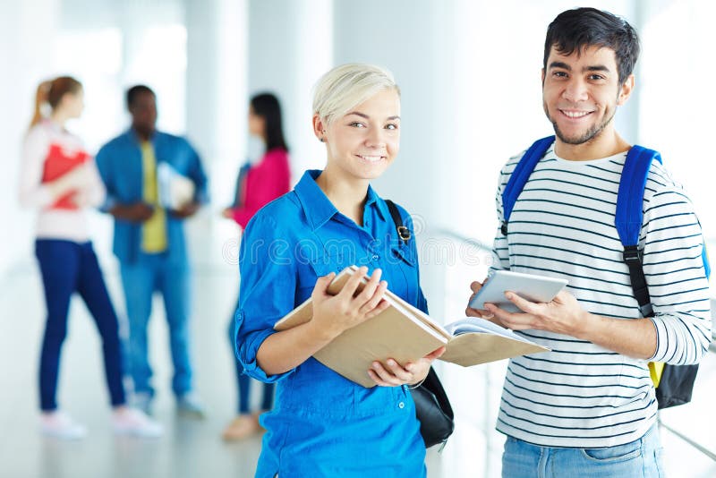 Friendly students stock photo. Image of portrait, highschool - 69826872