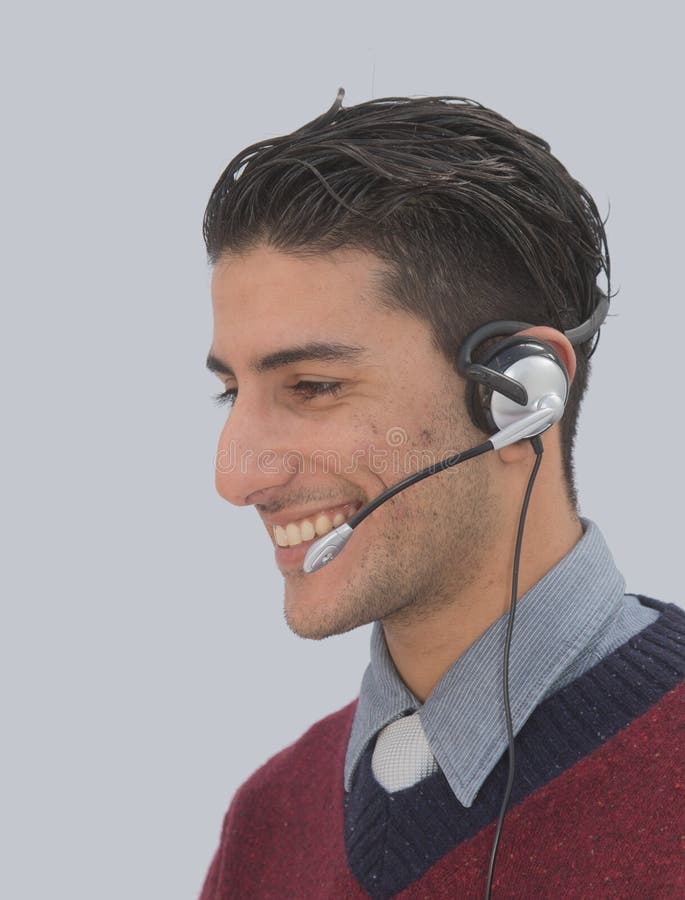 Friendly support person stock image. Image of desk, assistance - 51017013