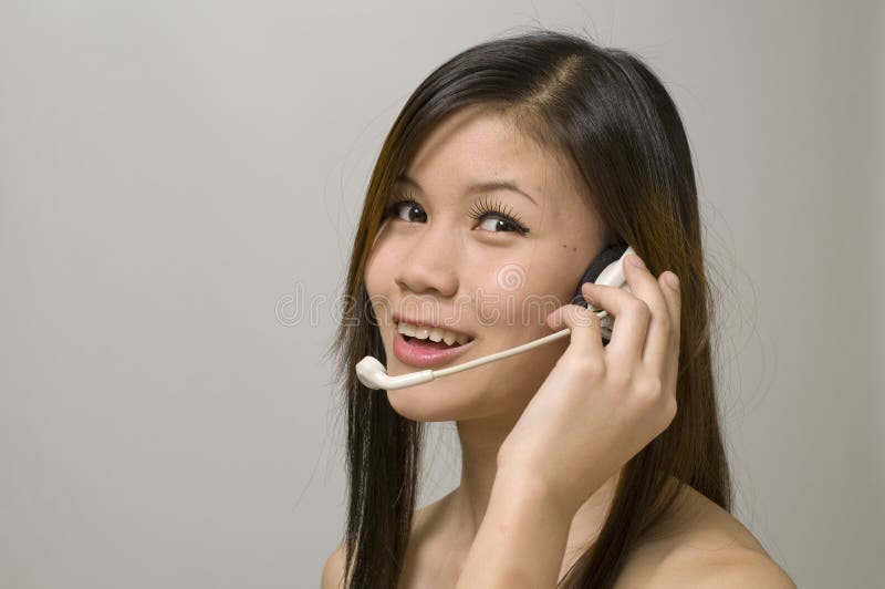 Friendly support staff stock image. Image of connection - 7203265