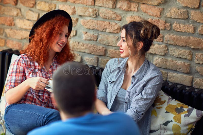 Friendly Talk with Good Coffee Stock Photo - Image of communication ...