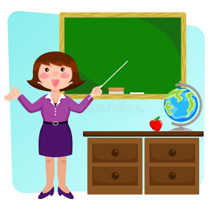 Friendly teacher stock vector. Illustration of lesson - 22068188