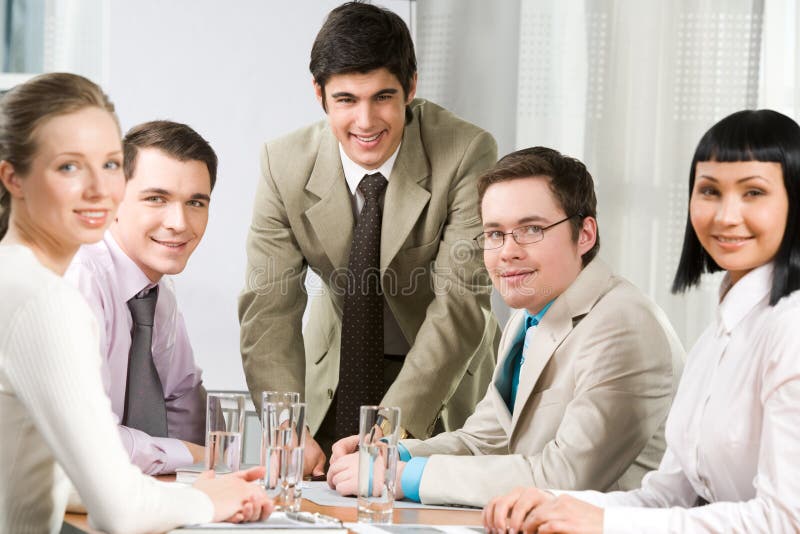 Friendly team stock image. Image of friendly, corporate - 33213275