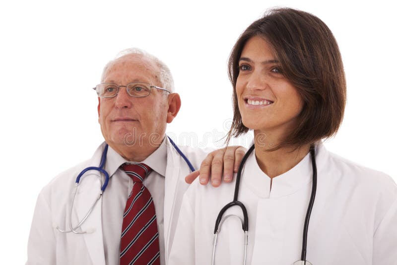 Mature Doctor and Senior Patient Shaking Hands Stock Photo - Image of ...