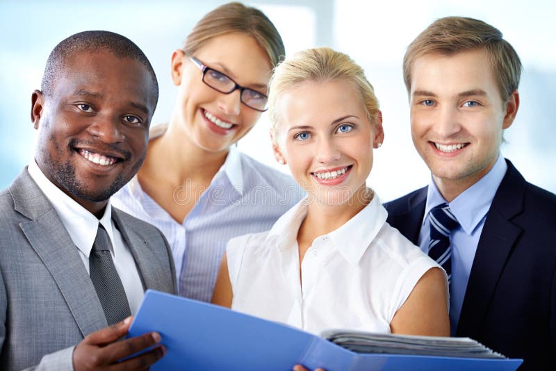 Friendly team stock image. Image of friendly, corporate - 33213275