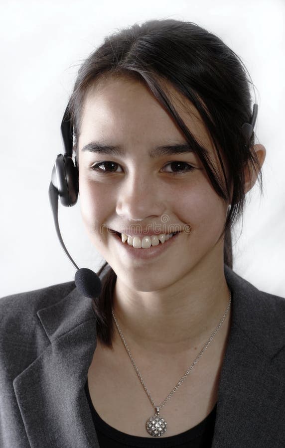 Friendly Telephone Operator Stock Image - Image of internet, helpdesk ...
