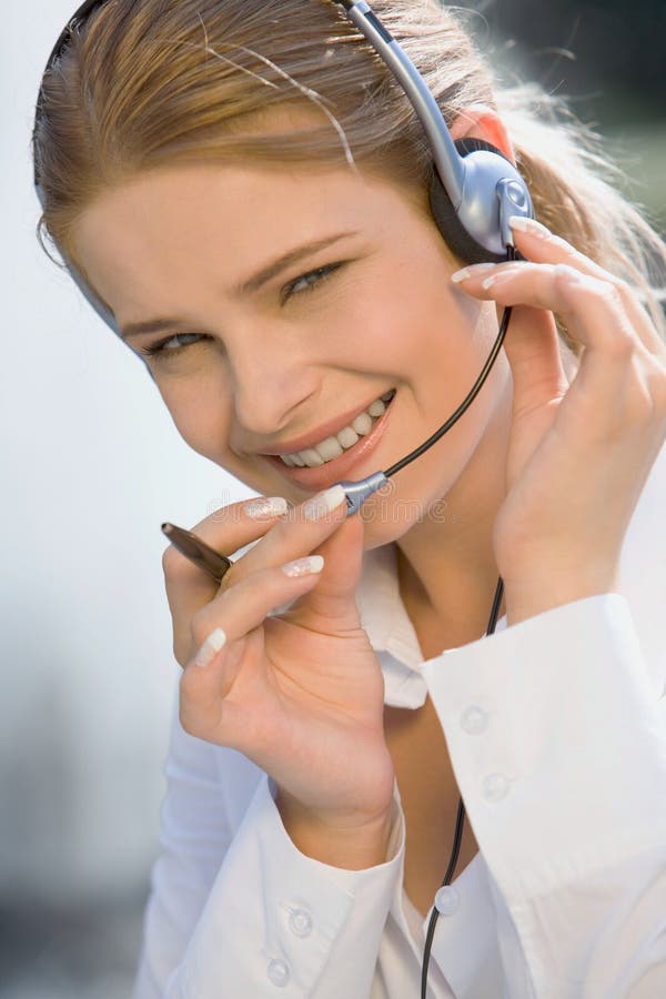 Telephone operator stock image. Image of friendly, conversation - 3148775