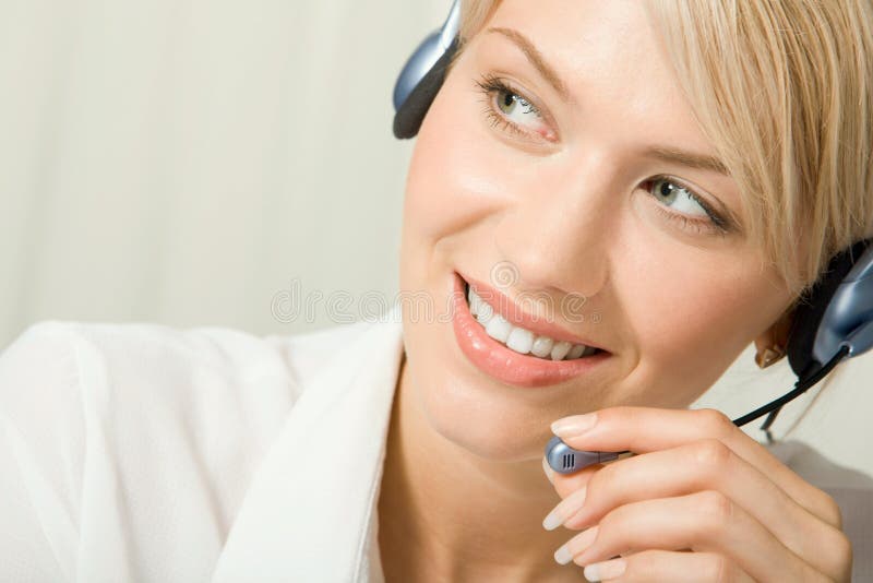 Friendly Telephone Operator Stock Image - Image of call, helpline: 2964977