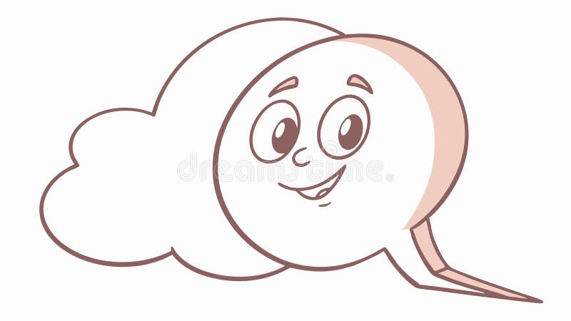 Friendly Thought Bubble, Communication and Ideas, Happy Dialogue ...