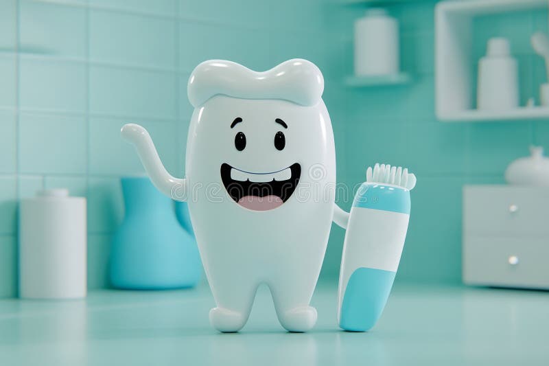 Friendly Toothpaste Tube Character Background Stock Illustration ...