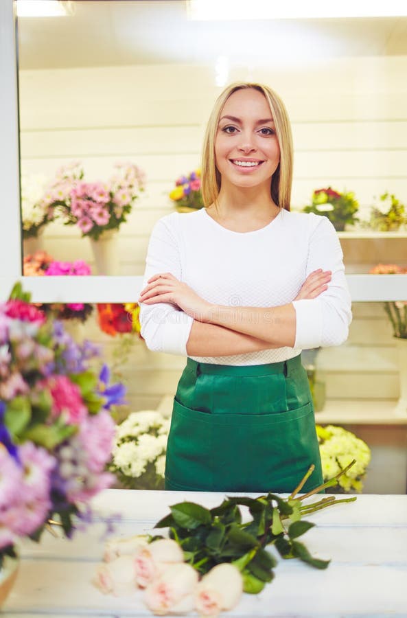 Friendly vendor stock image. Image of smiling, bunch - 55225883