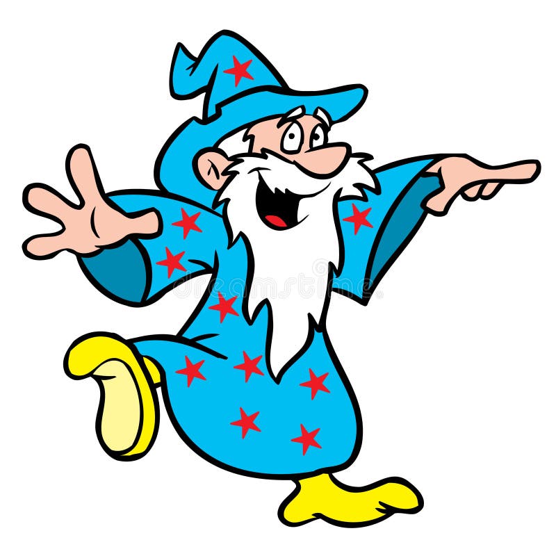 Friendly Wizard stock vector. Illustration of dress, outfit - 11790593