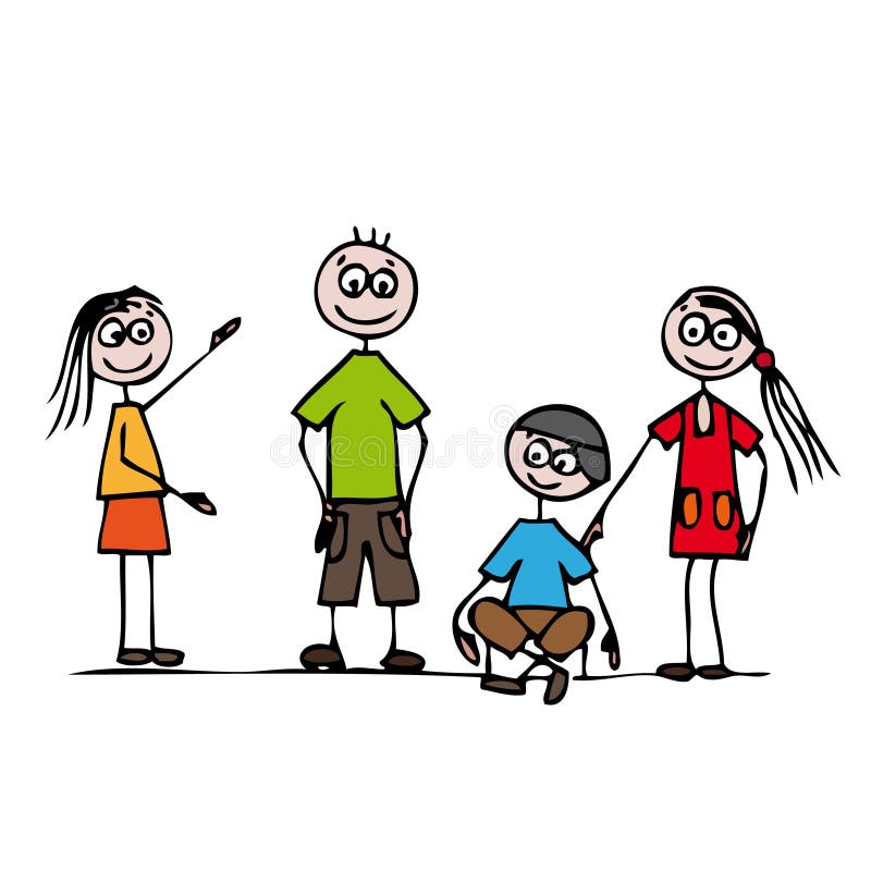Four Friends Stock Illustrations – 2,455 Four Friends Stock ...