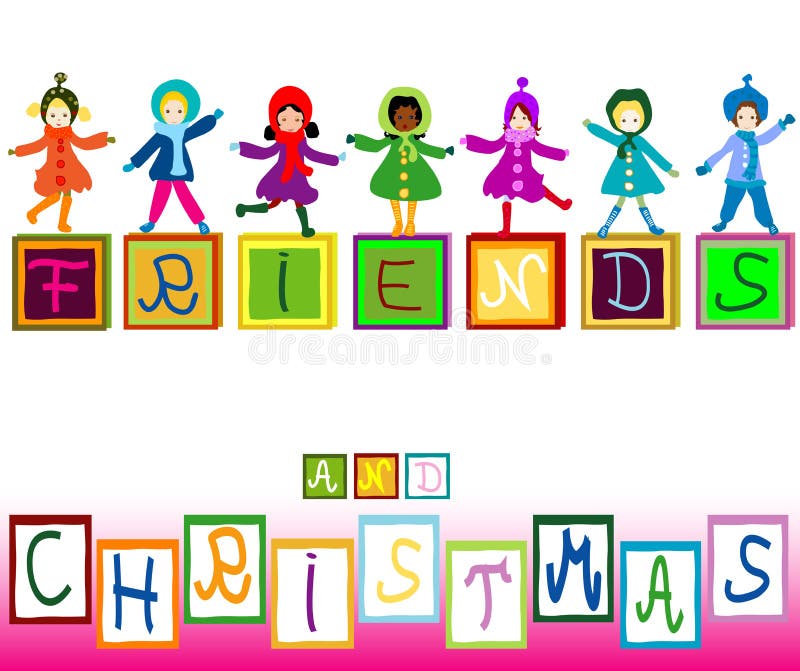 Friends stock vector. Illustration of action, group, cute - 5854244