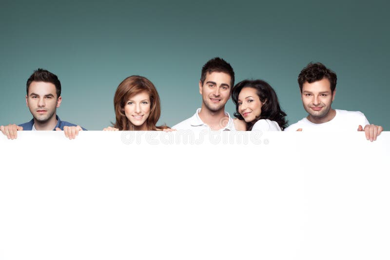 Friends Advertising White Board Stock Photo - Image of hiding ...