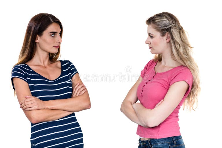 Friends Arguing while Standing Stock Image - Image of caucasian ...