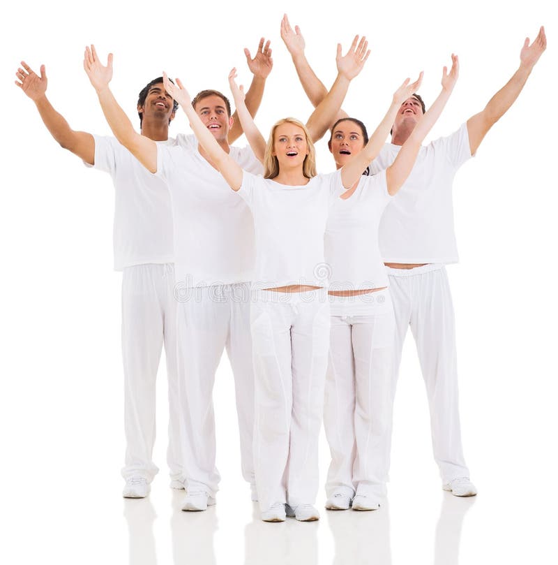 Friends arms up stock photo. Image of good, arms, happiness - 36515992