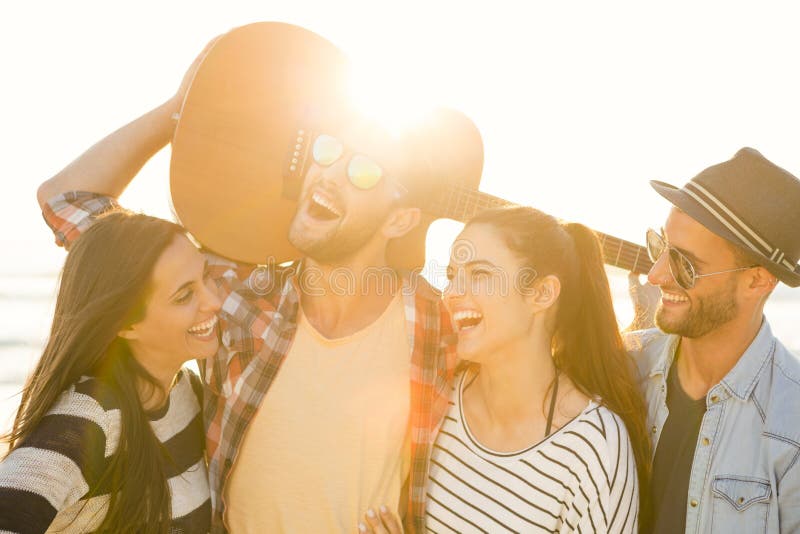 The Best Summer is with Friends Stock Image - Image of hangout, happy ...