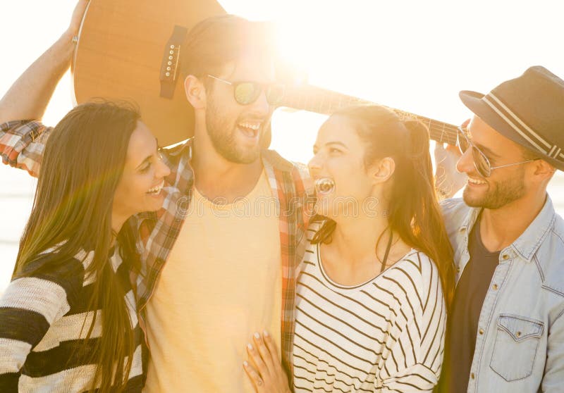 The Best Summer is with Friends Stock Image - Image of multi, hangout ...