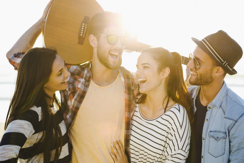 Summer with friends stock photo. Image of leisure, mixed - 105332986