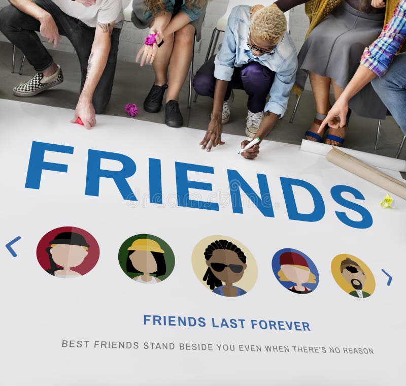 Friends Best Support Love Concept Stock Photo - Image of collaboration ...