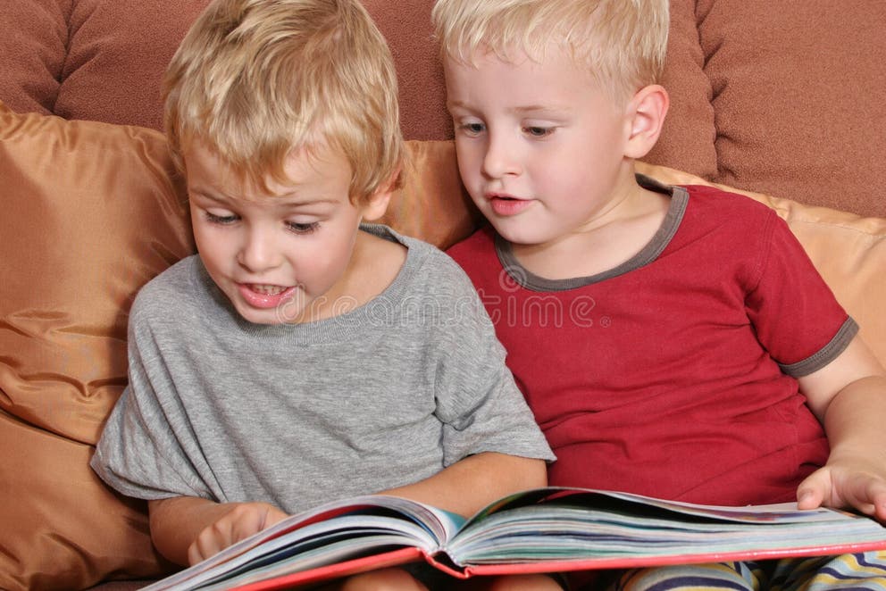 Friends with book stock photo. Image of educate, childs - 1225554