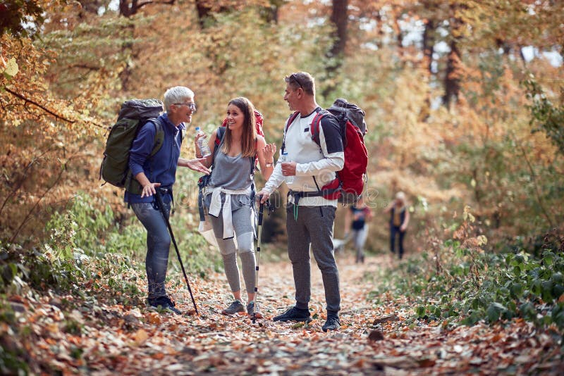 Break during a hiking tour stock image. Image of mountains - 26341195