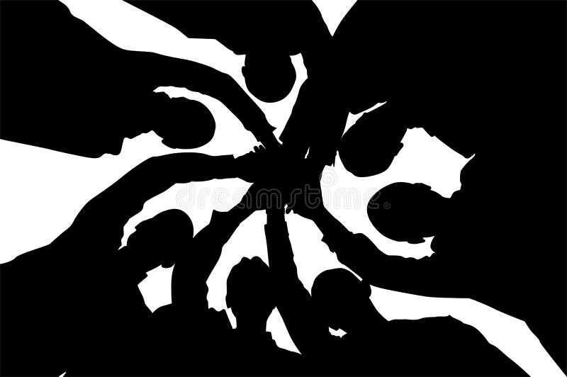 Friends circle silhouette stock vector. Illustration of contour - 3567516