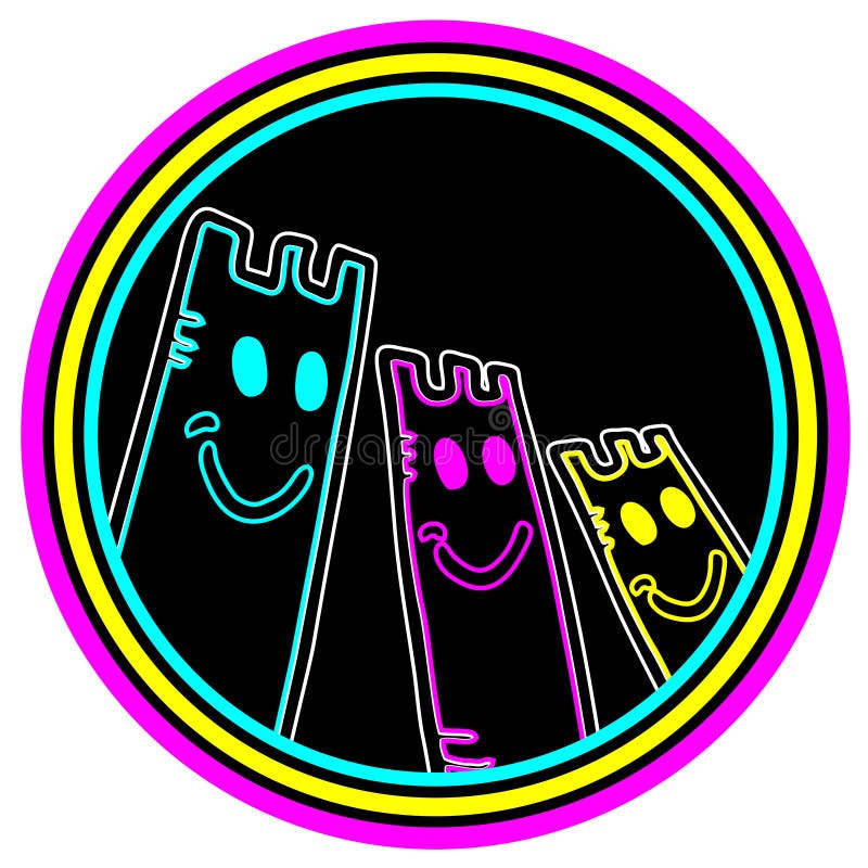 Friends color stock vector. Illustration of colors, round - 32554940