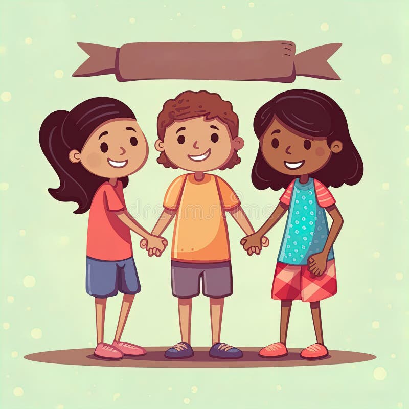 Friends Day. the Concept of Friendship. Illustration Generative AI ...