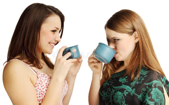 Friends drinking tea stock image. Image of food, gossip - 24445083